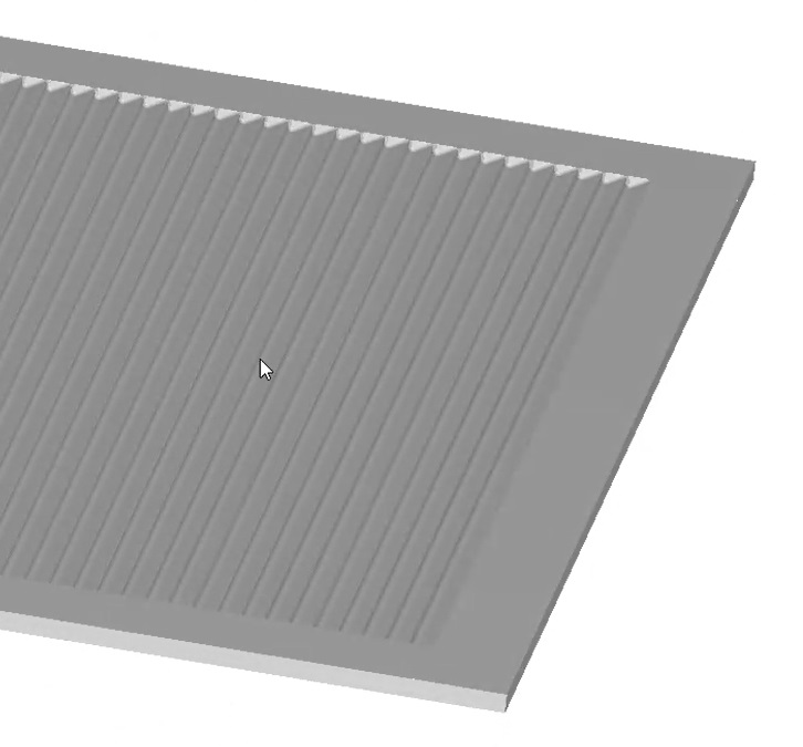 Fluted CNC Made HDHMR Panel 8 ft x 4 ft - 17 mm ( 7.5 ft x 3.5 ft - 12 ...
