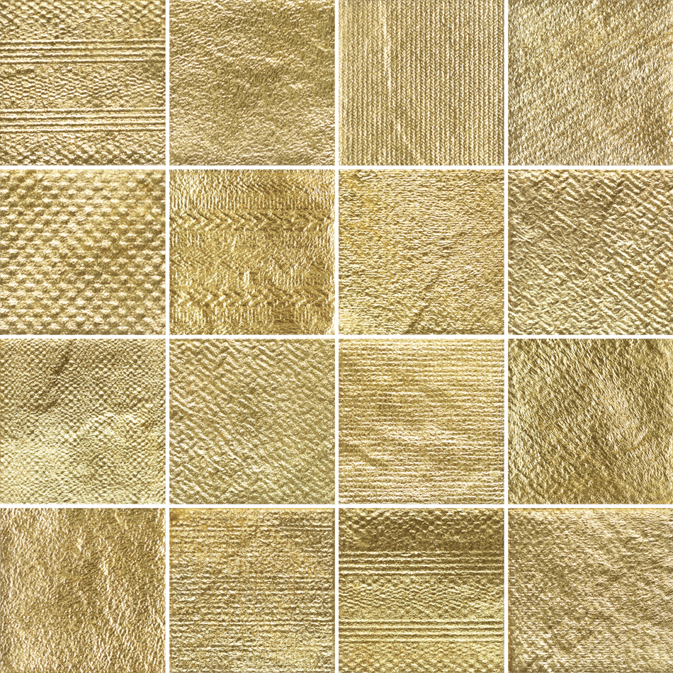 Metallic Wall Tile TL 05875 Golden Weave 297 mm x 297 mm Vitrified - 9 ...